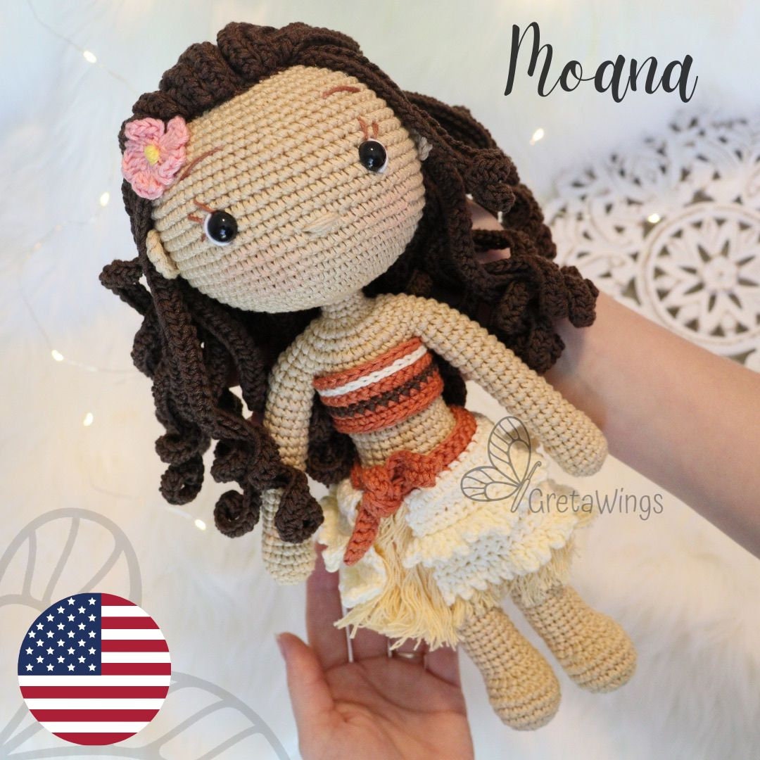 Moana Amigurumi Pattern (digital Download) - Etsy