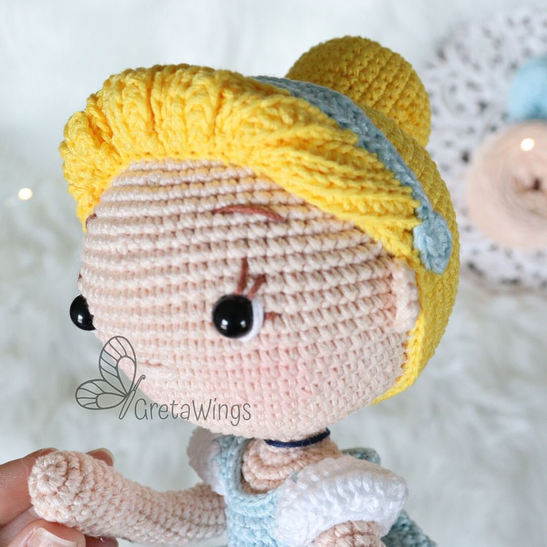 Princess Cinderella Amigurumi Pattern digital Download - Etsy