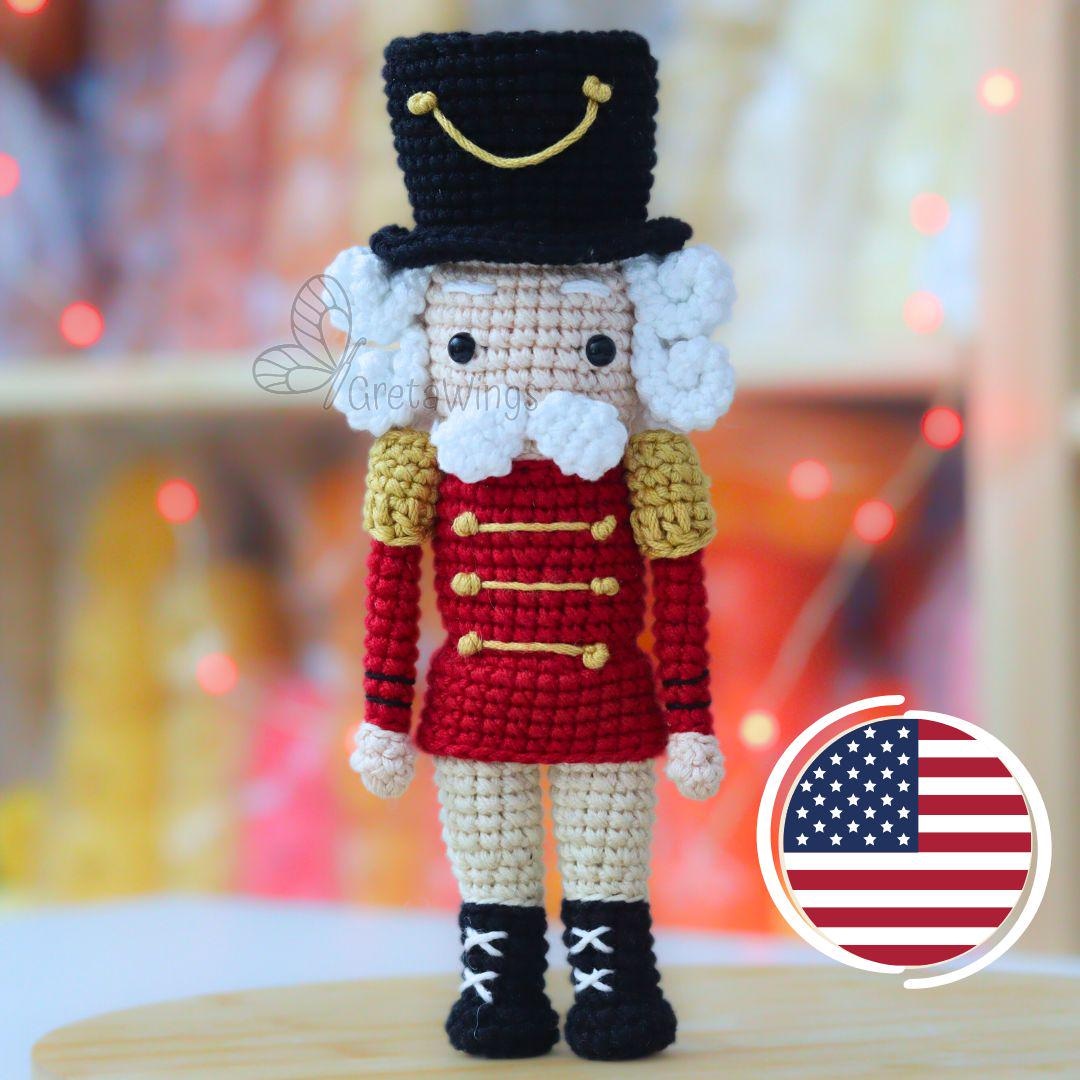 Nutcracker Crochet Pattern, Amigurumi Nutcracker Pattern, Crochet ...