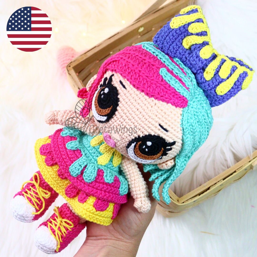 Amigurumis Colors Doll Pattern digital Download - Etsy
