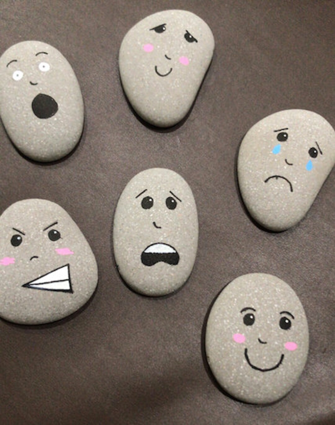 Feelings Rocks With Feelings Picture Cards - Etsy