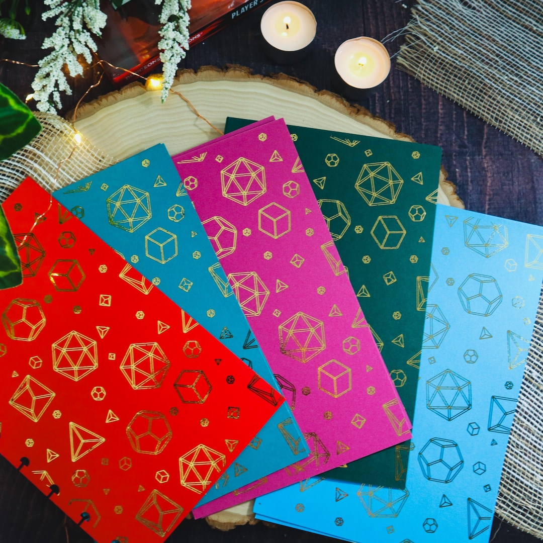 Dice Gold Foil Covers - for Player's Notebook - Etsy