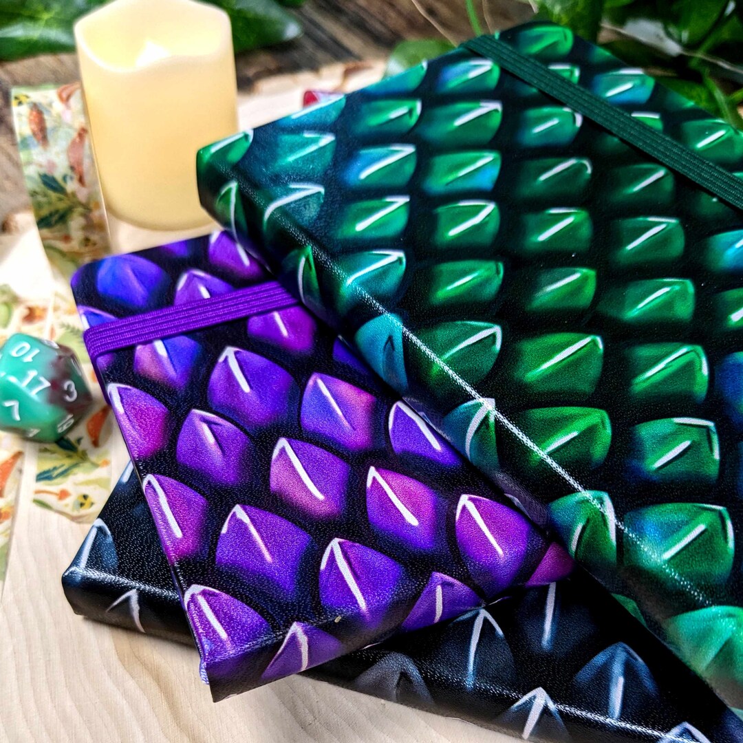 Dragonscale A6 Notebook | Blank or Dot Grid - Etsy