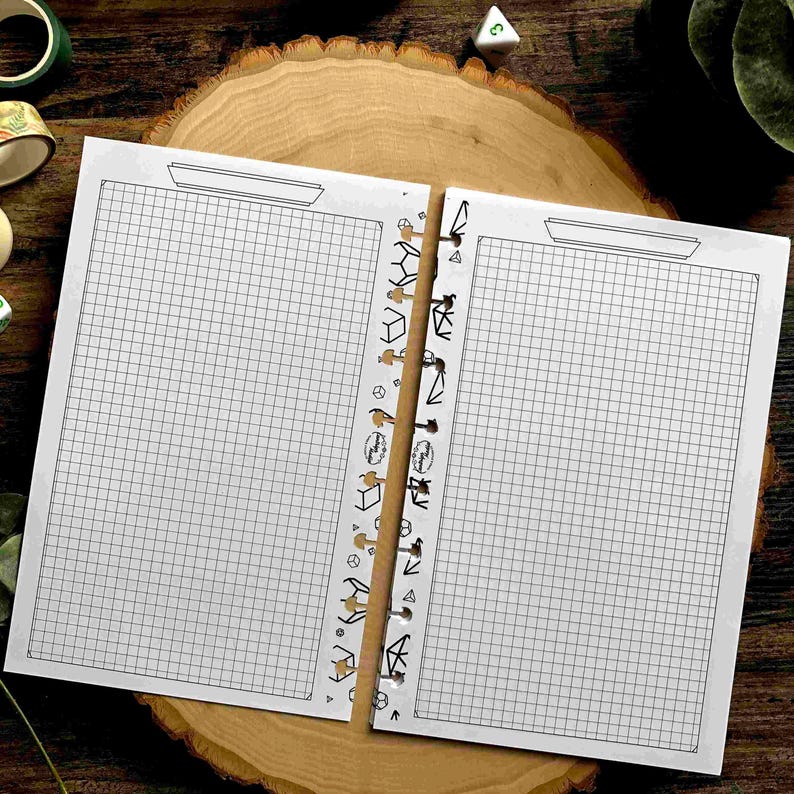 Grid and Map Page Pack Refills for Player & Gamemaster Notebooks - Etsy