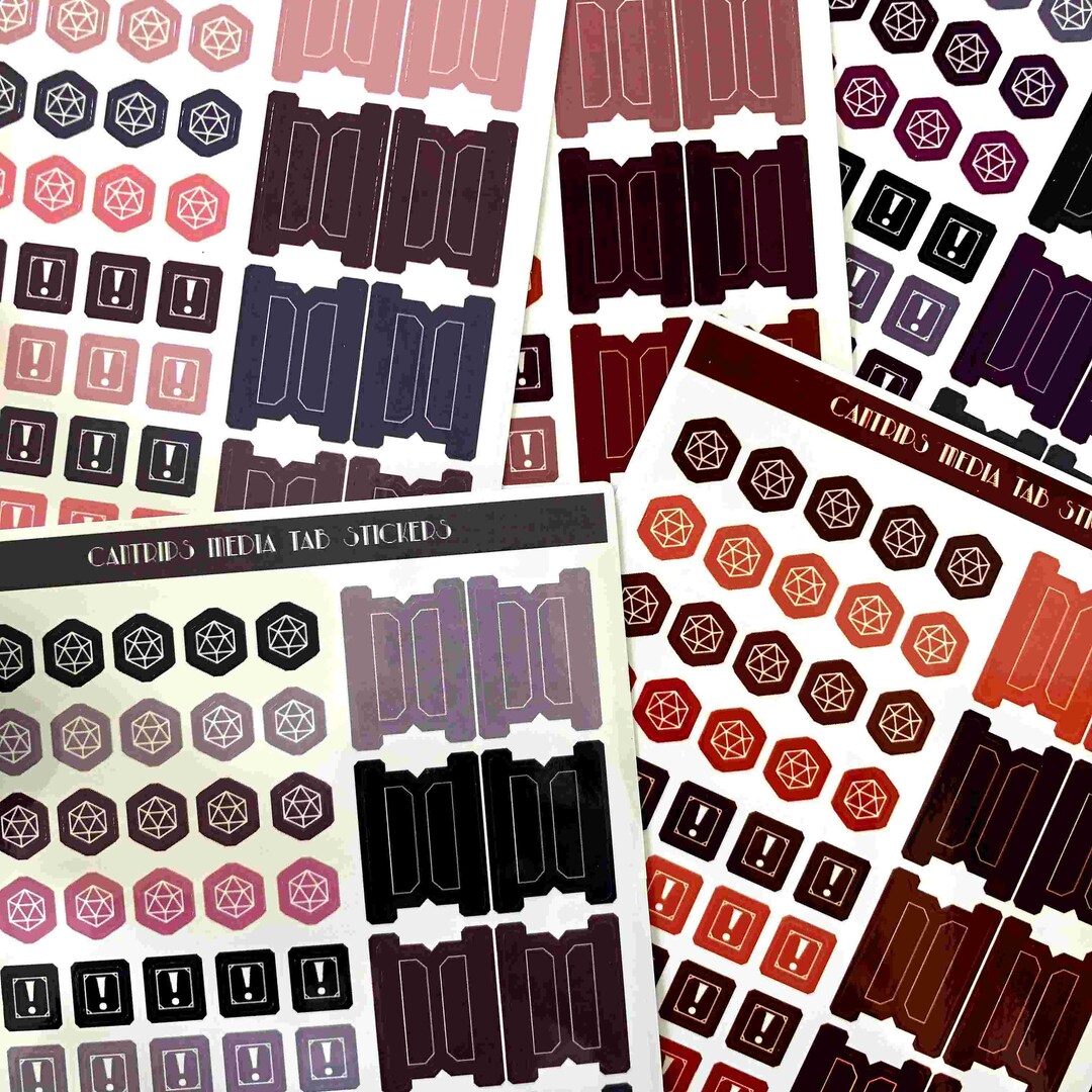 Tab Stickers for DM & Player's Notebooks - Etsy