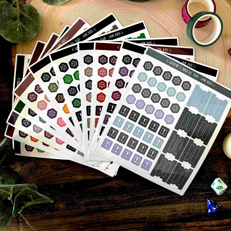 Tab Stickers - Etsy