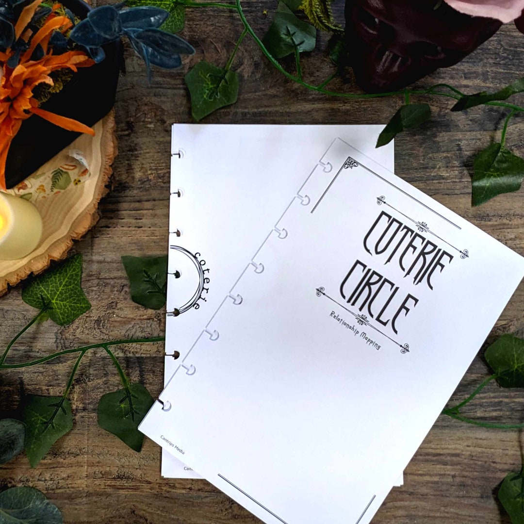 Coterie Maps, VTM Relationship Map, Discbound TTRPG Notebooks - Etsy