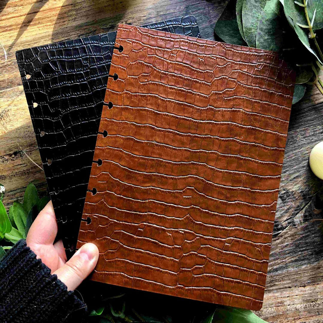 Vegan Leather Discbound Cover | Player's Notebook Size - Etsy