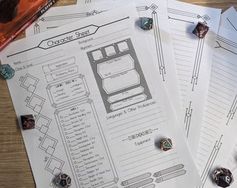 DND Dyslexia Character Sheet PDF Printable File Digital Download - Etsy