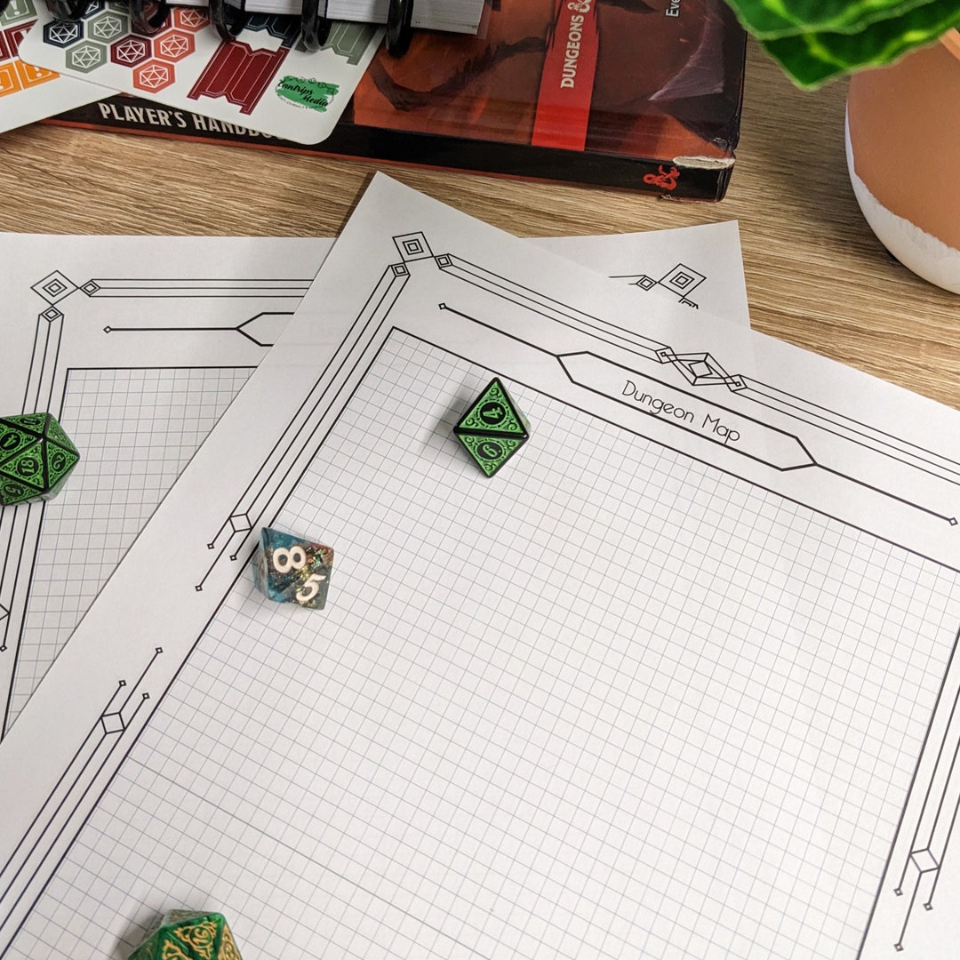 Printable Dungeon Map Pages - Etsy