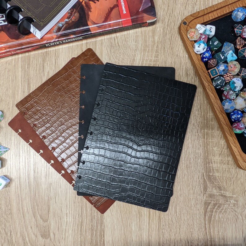 Vegan Leather Discbound Cover Player's Notebook - Etsy