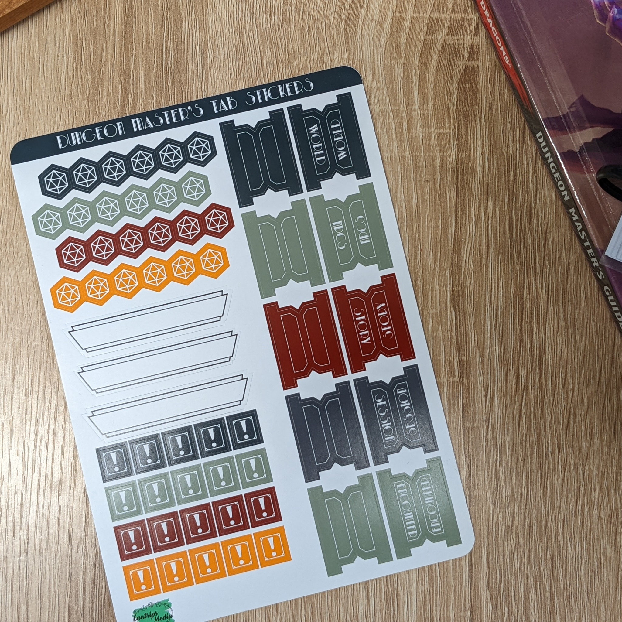 Tab Stickers for DM & Player's Notebooks dnd 5e - Etsy