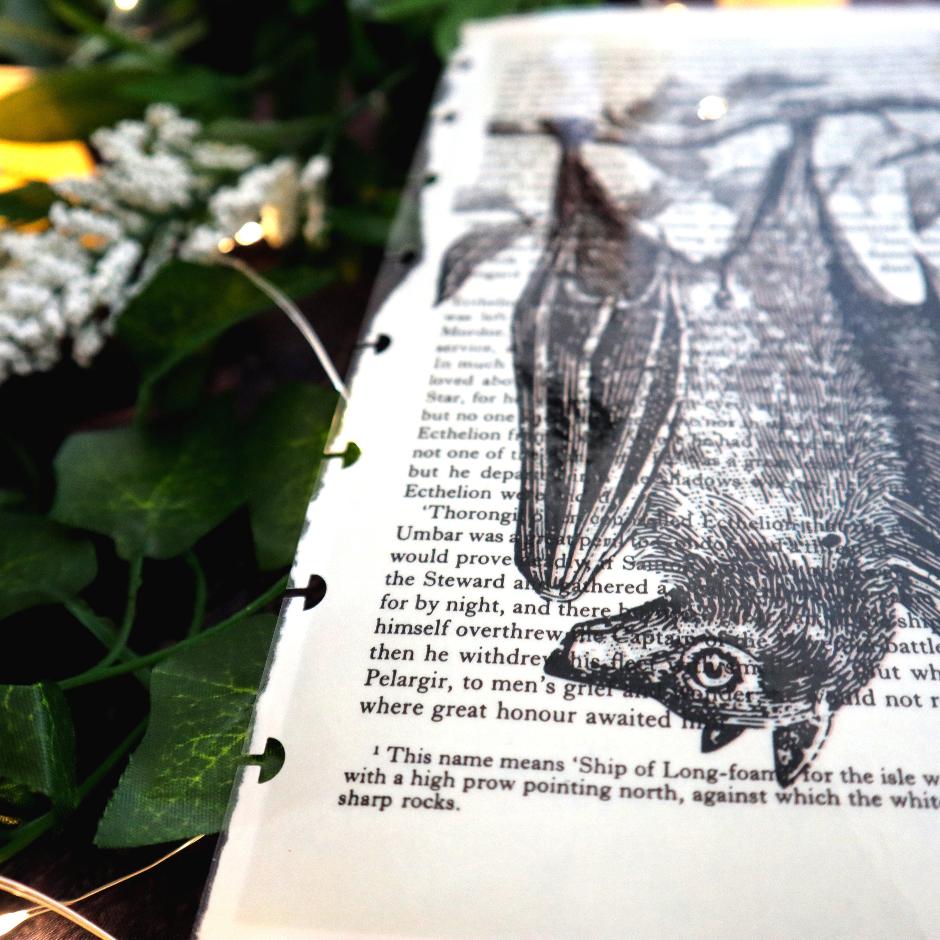 Laminated Random Book Pages - Discbound Cover - Etsy