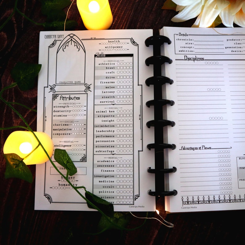 Crimson Kindred | Vampire the Masquerade Player's Notebook - Etsy