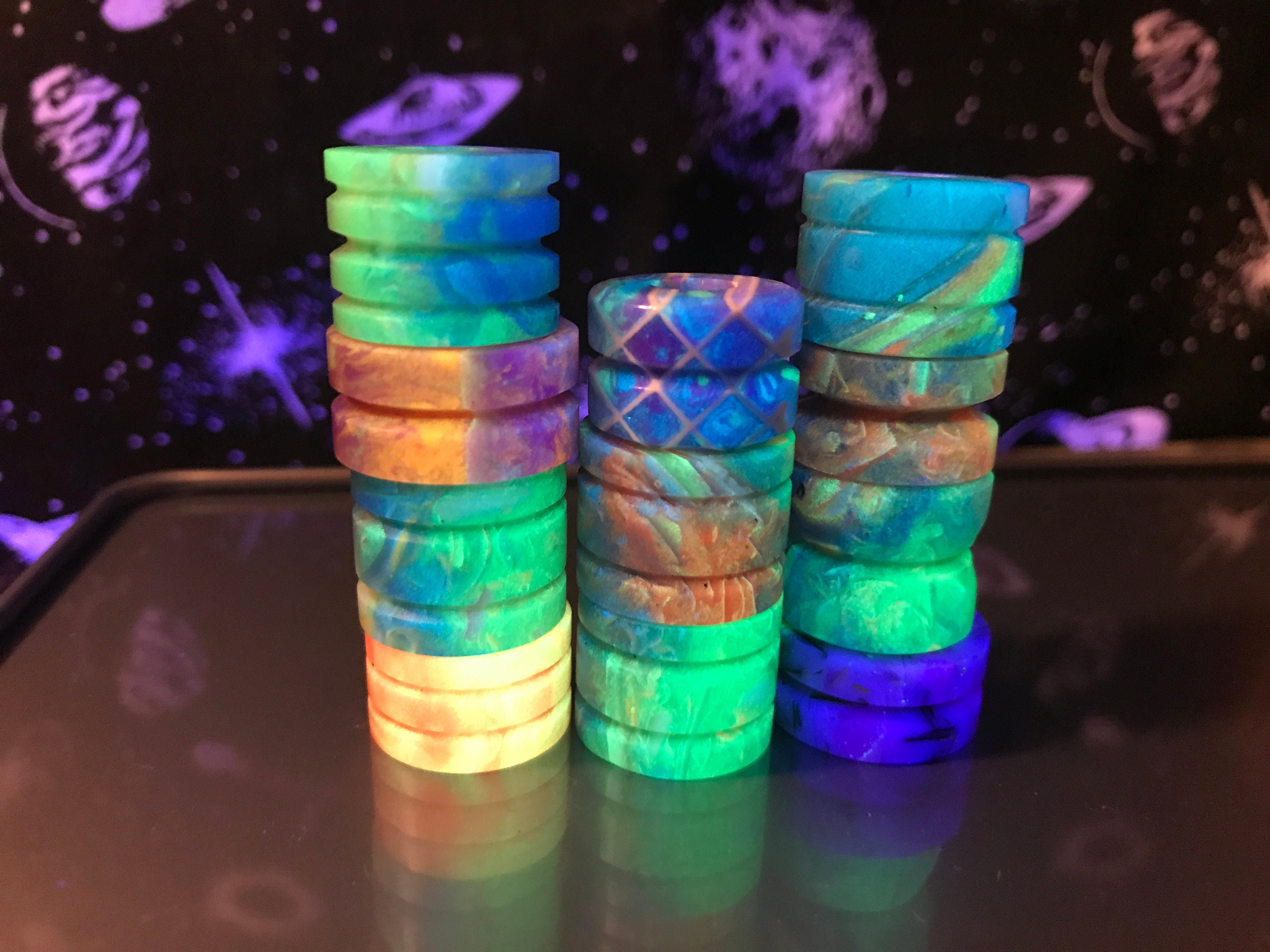 Glow Bead Lanyard Bead EDC Bead Paracord and Glow Bead Key - Etsy