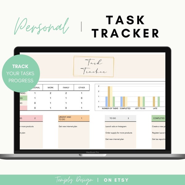 Work Organization Template Excel - Etsy