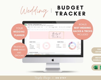 Wedding Budget Tracker Excel - Etsy