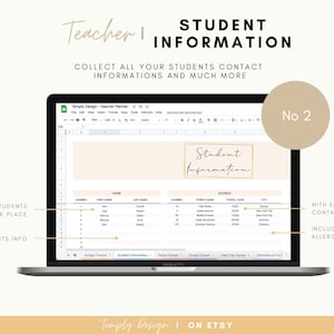 Teacher Digital Planner Bundle, Teaching Tracker, Excel Spreadsheet ...
