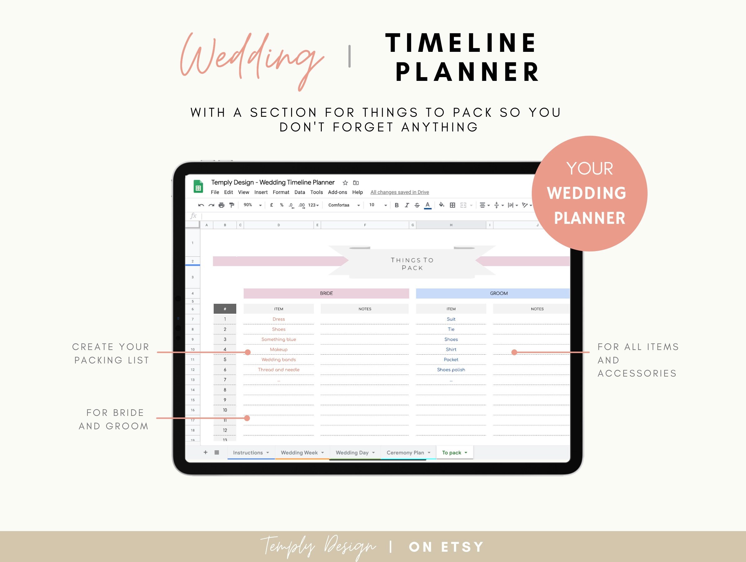 Wedding Timeline Planner, Wedding Day Tracker, Timeline, Wedding ...