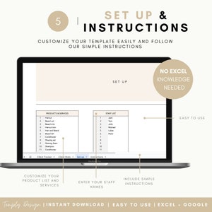 Barber Shop Client Tracker Template, Excel & Google Sheet, Client ...