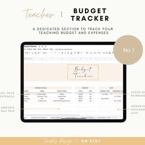 Teacher Digital Planner Bundle, Teaching Tracker, Excel Spreadsheet ...