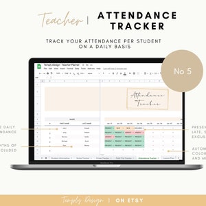 Teacher Digital Planner Bundle, Teaching Tracker, Excel Spreadsheet ...