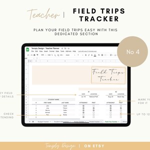 Teacher Digital Planner Bundle, Teaching Tracker, Excel Spreadsheet ...