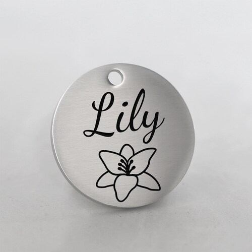 Lily Personalized Pet Id Tag - Etsy