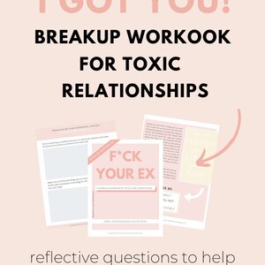 Breakup Workbook, Breakup Care Package, Self Care Workbook, Reflection ...