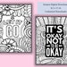 Mental Health Coloring Pages Anxiety Coloring Pages - Etsy