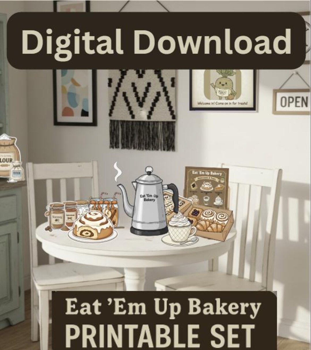 Playtime Bakery Dramatic Play Set | Sweet Treats & Vegetable Character ...