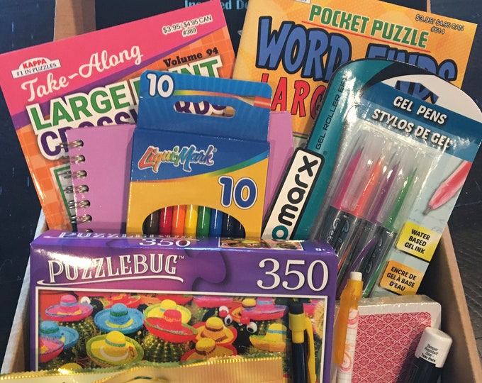 Adult Get Well Soon Activity Box/senior Care Package/hospital Gift ...