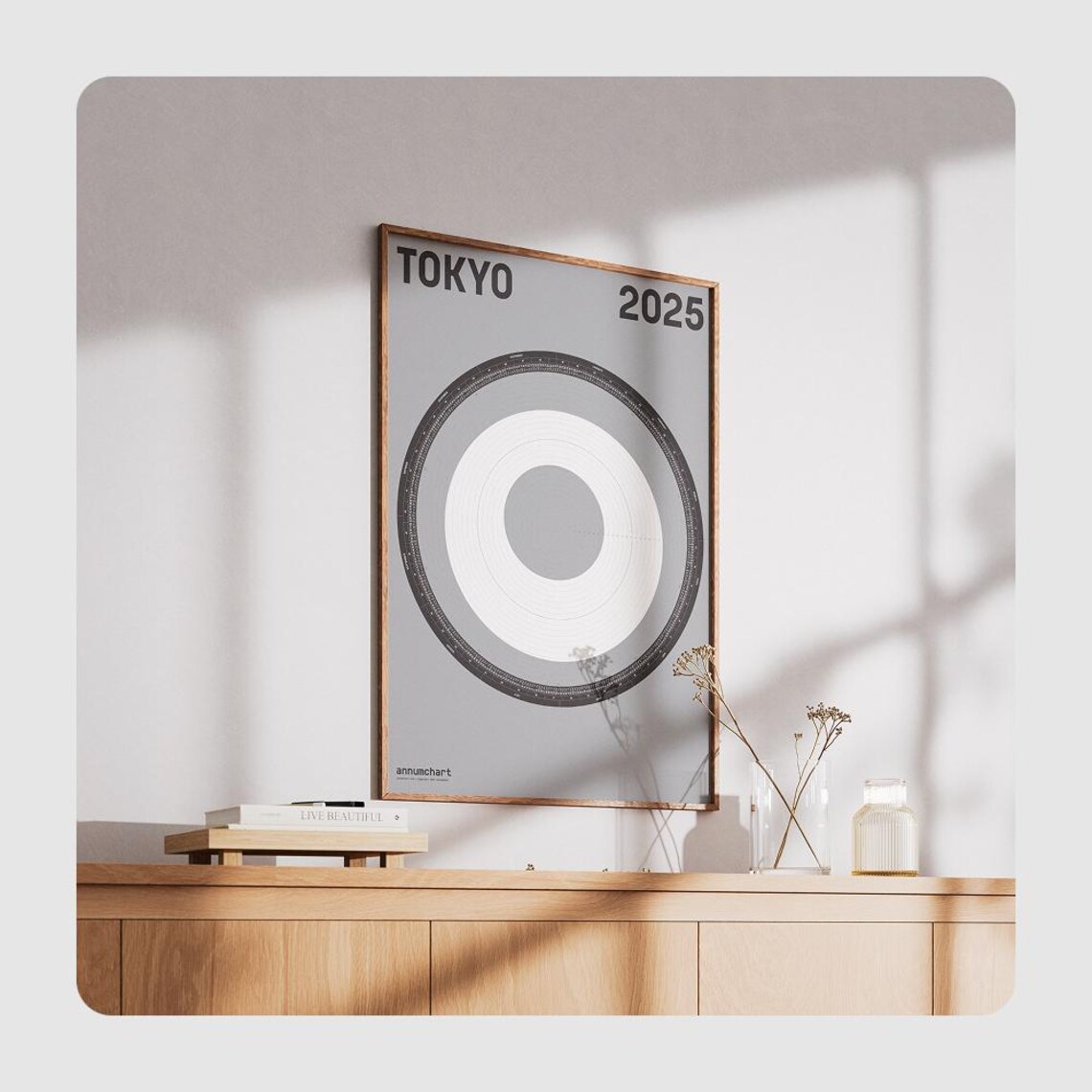 Printable Annumchart – Tokyo, 2025 | Sunlight Chart | Minimalist Solar ...