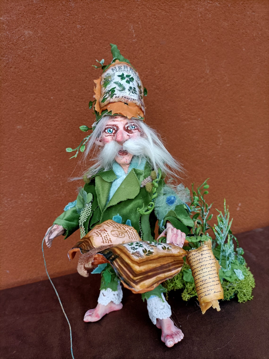 Health Gnome Wellness Gnome Health Herb Gnomegnome Doll - Etsy