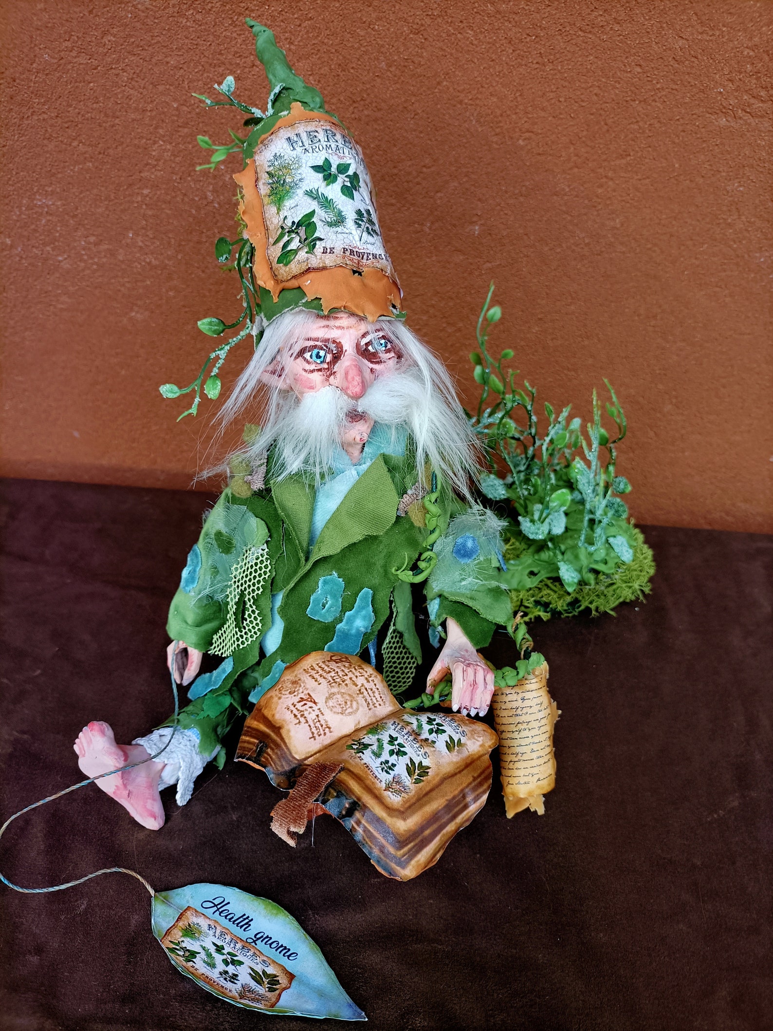 Health Gnome Wellness Gnome Health Herb Gnomegnome Doll - Etsy