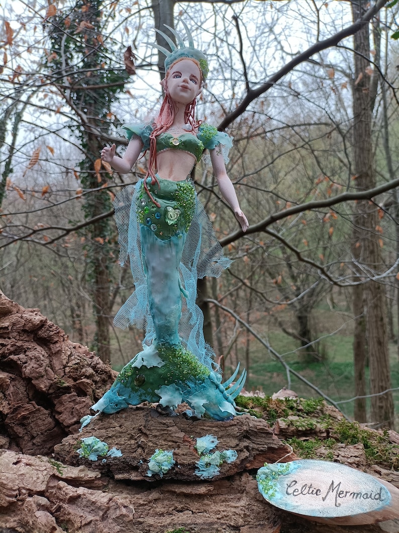 Celtic Mermaidooak Mermaid Mermaid Doll Mermaid Collector - Etsy