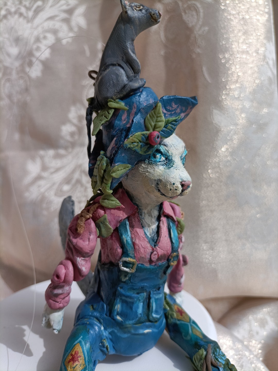 DOROTHY Puppet Cat, Cat Lovers,unique Piece, Poseable Cat Sculpture ...