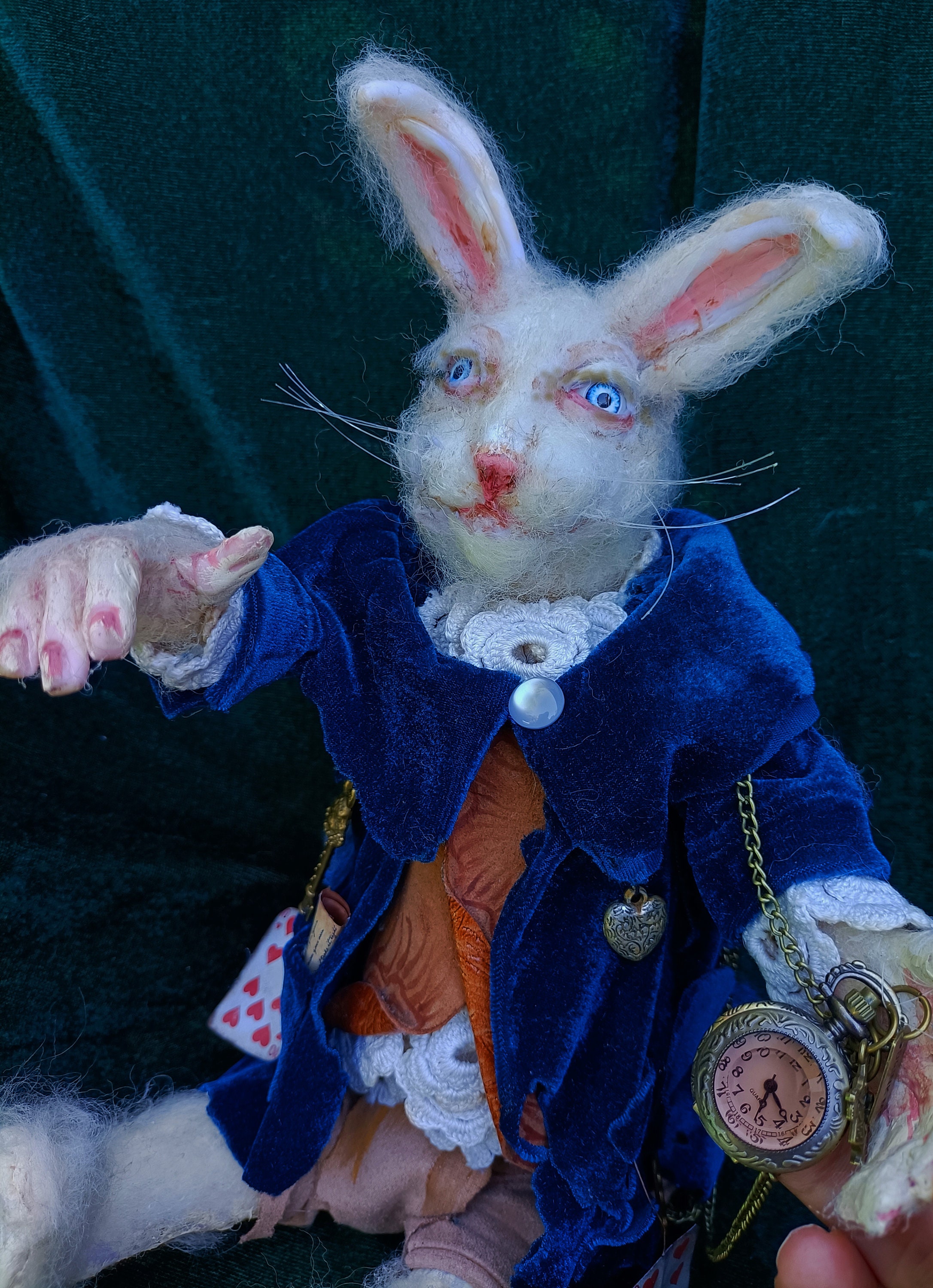 White Rabbit,alice in the Wonderland Characters,one of a Kind, OOAK ...