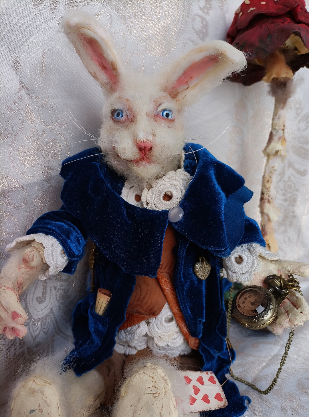 White Rabbit,alice in the Wonderland Characters,one of a Kind, OOAK ...