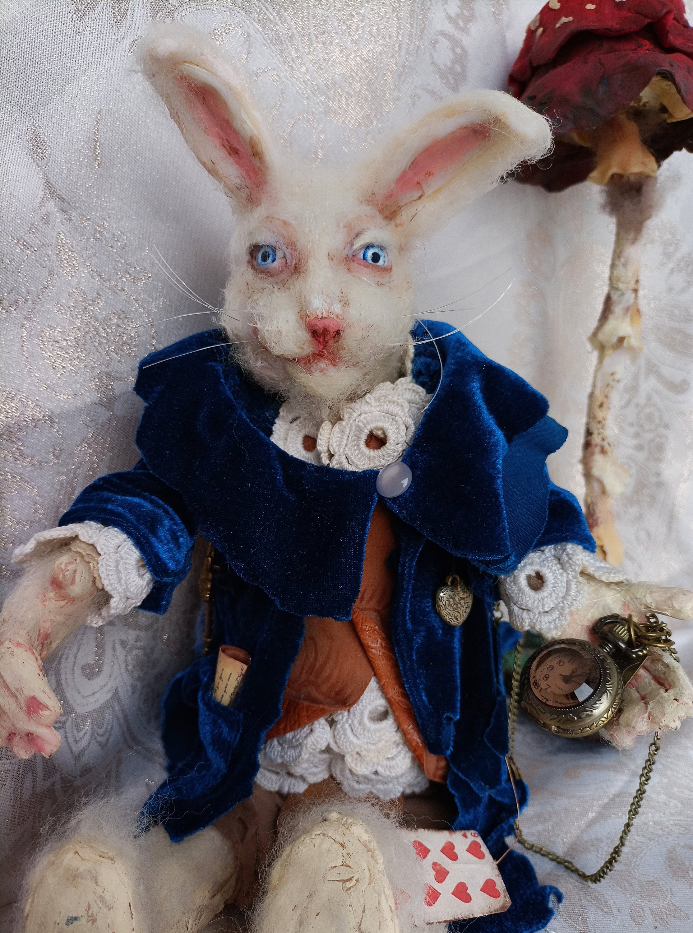 White Rabbit,alice in the Wonderland Characters,one of a Kind, OOAK ...