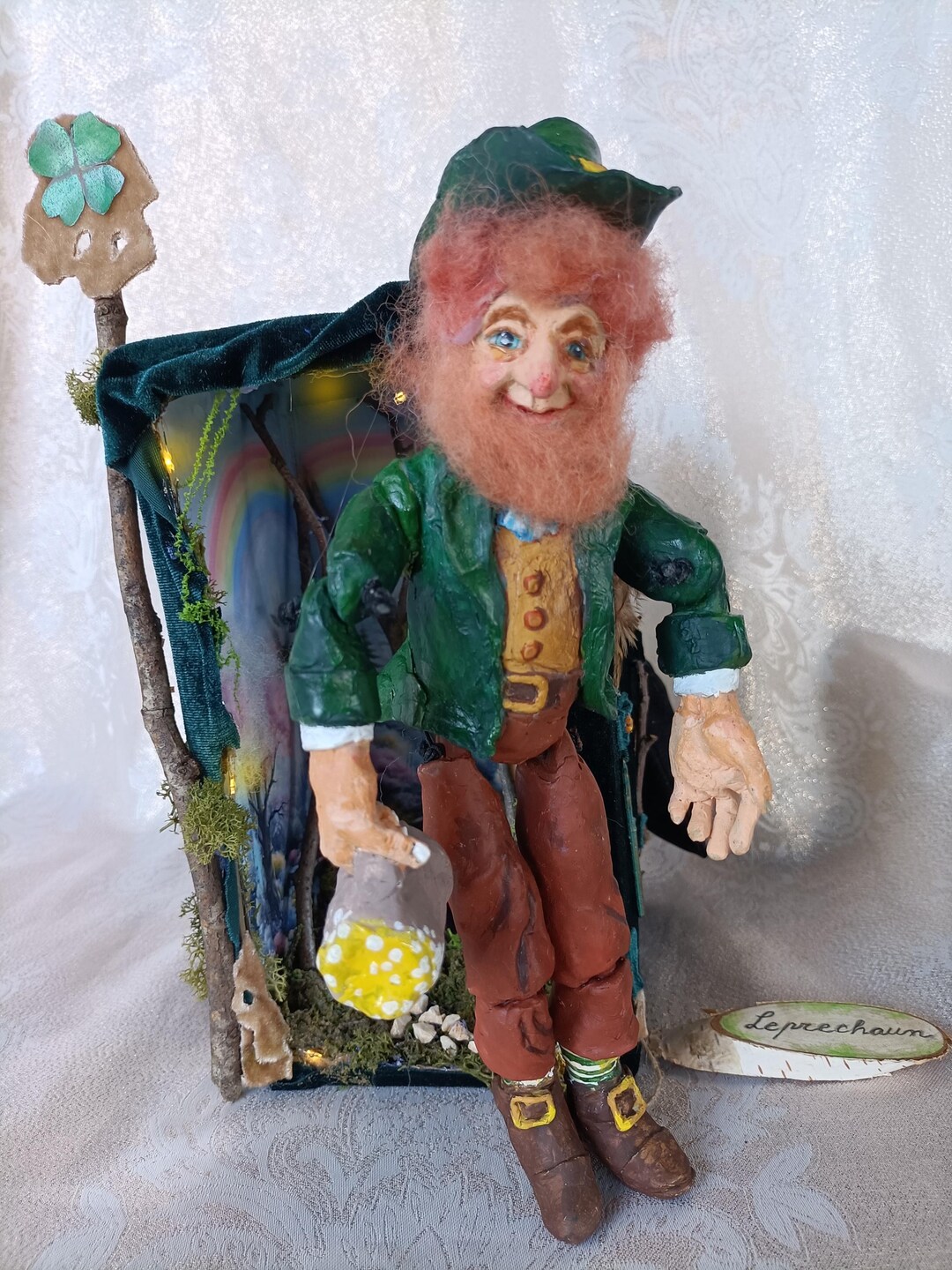 Leprechaun Puppet With Enchanted Forest Background,leprechaun of Wealth ...