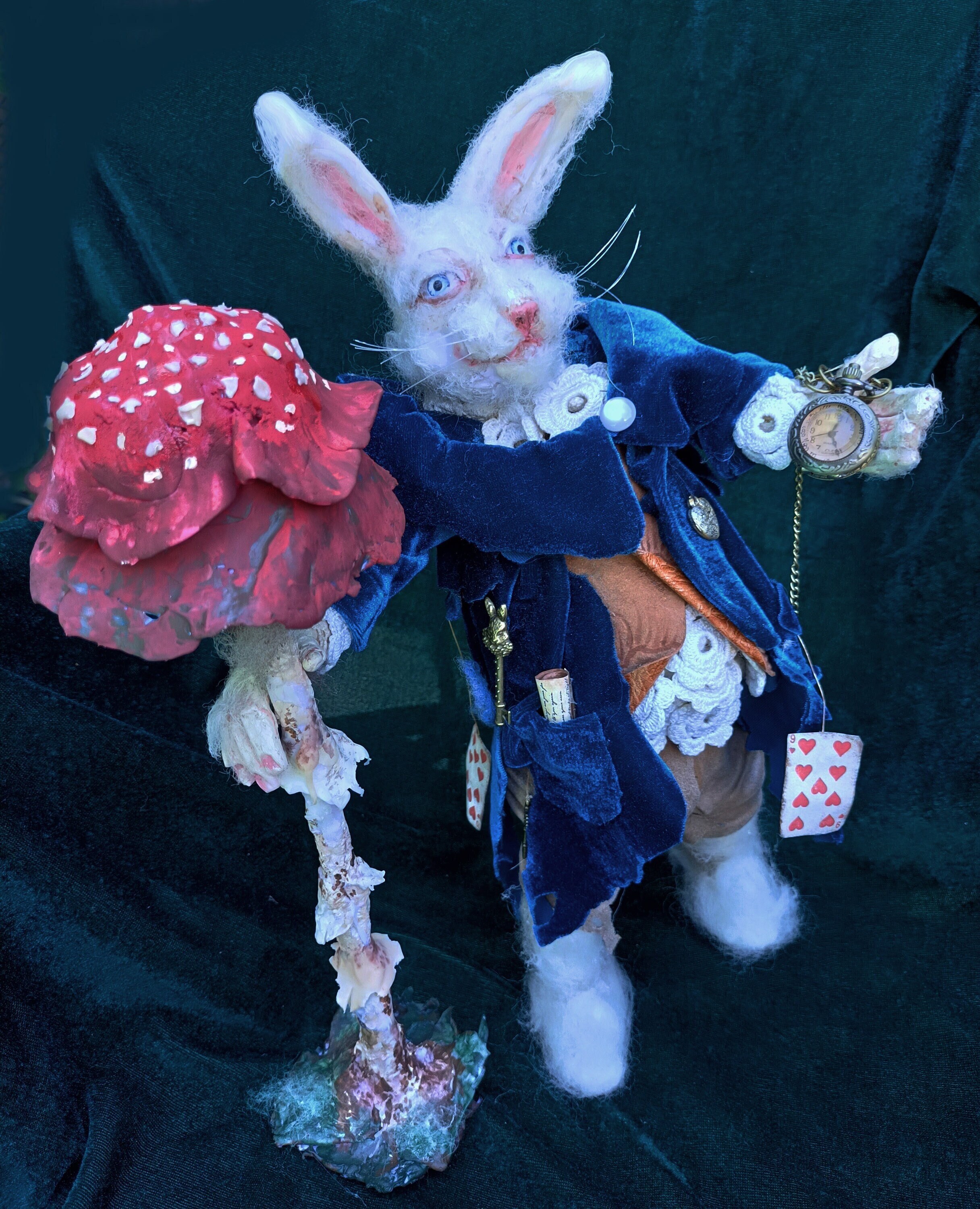 White Rabbit,alice in the Wonderland Characters,one of a Kind, OOAK ...