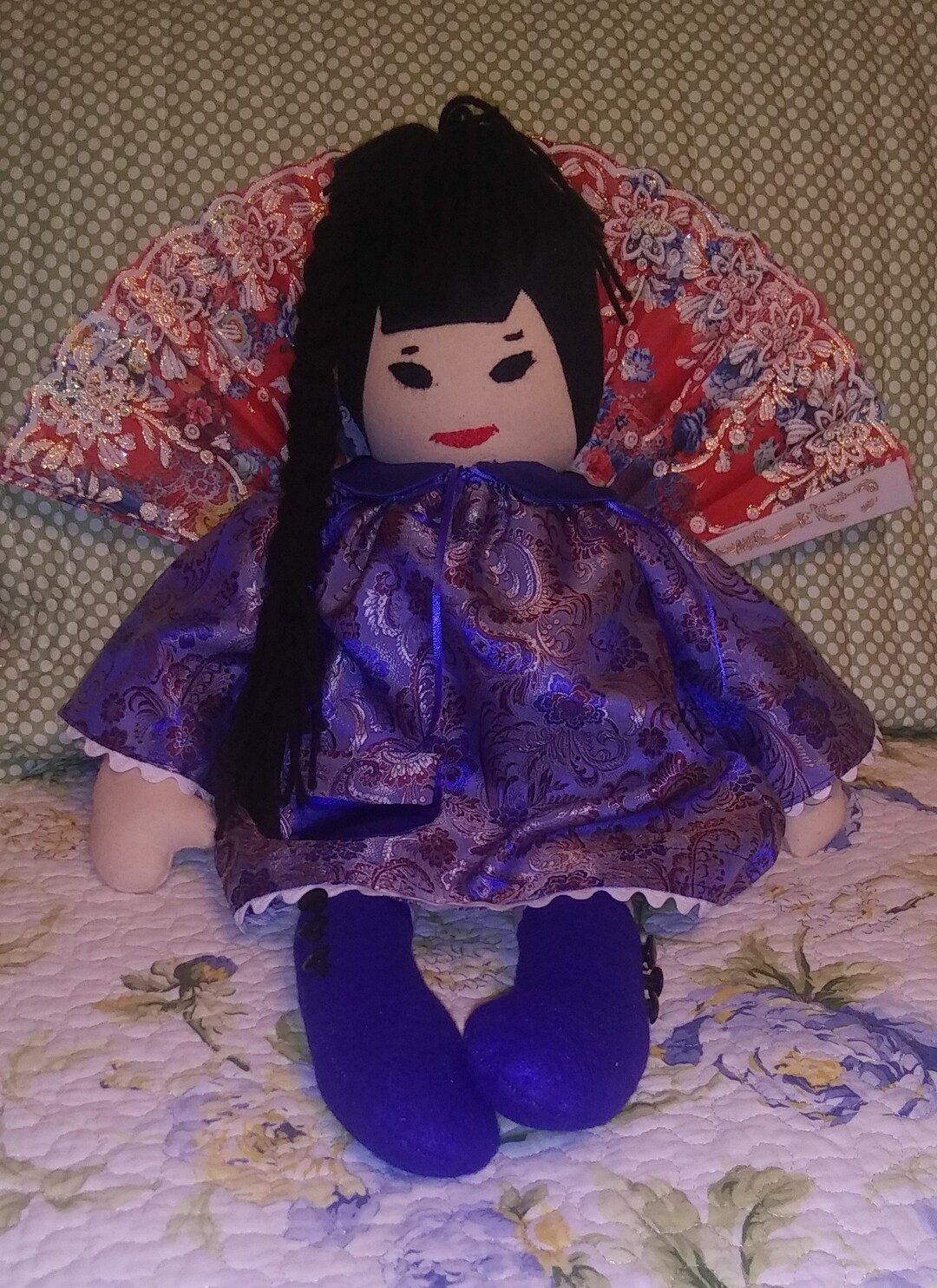 Handmade Asian Cloth Doll Keepsake Oriental Doll 20 Inches - Etsy