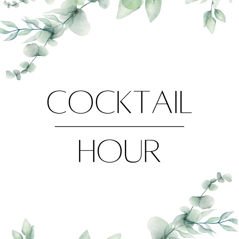 Cocktail Hour Sign - Etsy