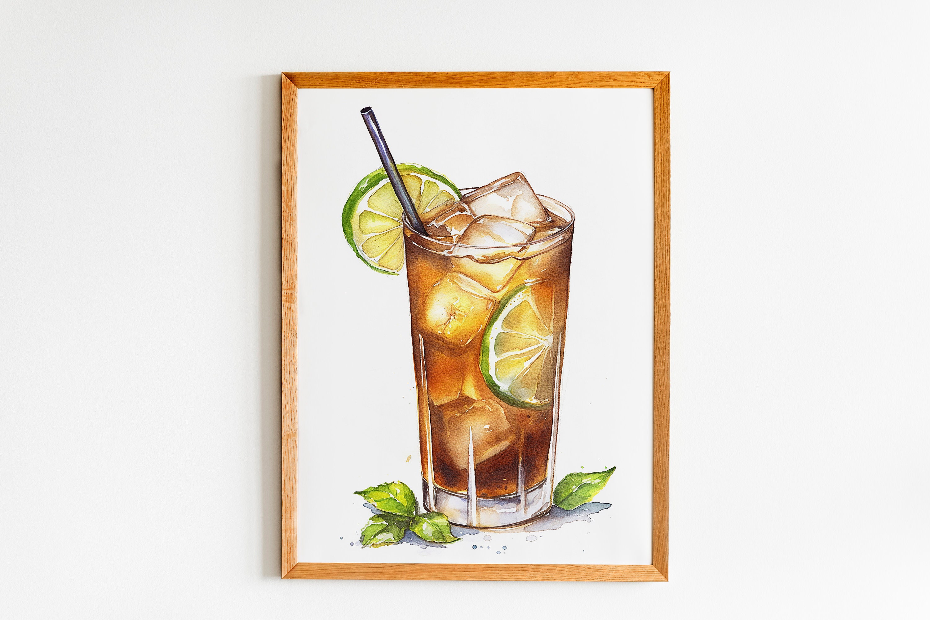 Long Island Iced Tea Digital Download, Printable Cocktail Art ...