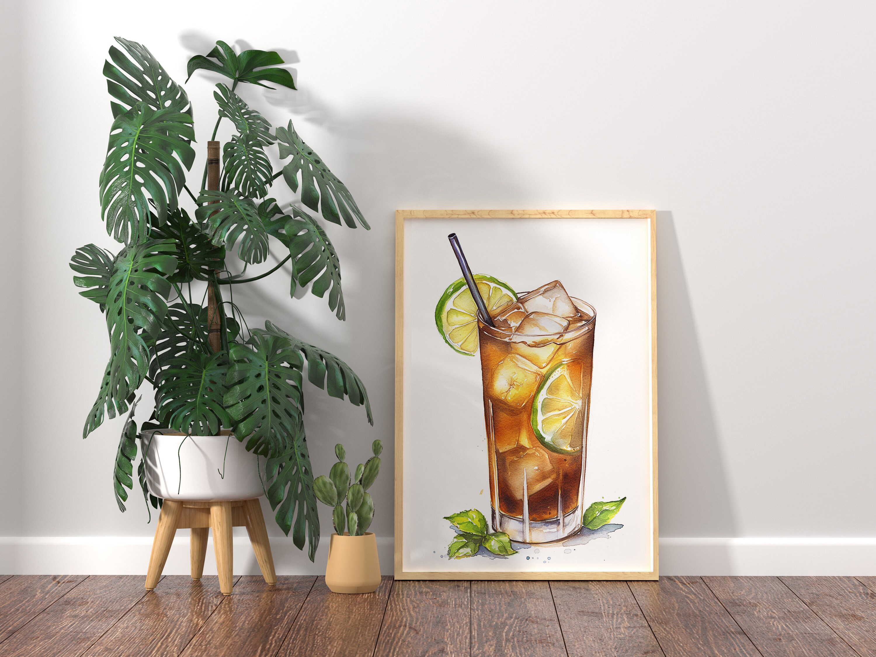 Long Island Iced Tea Digital Download, Printable Cocktail Art ...