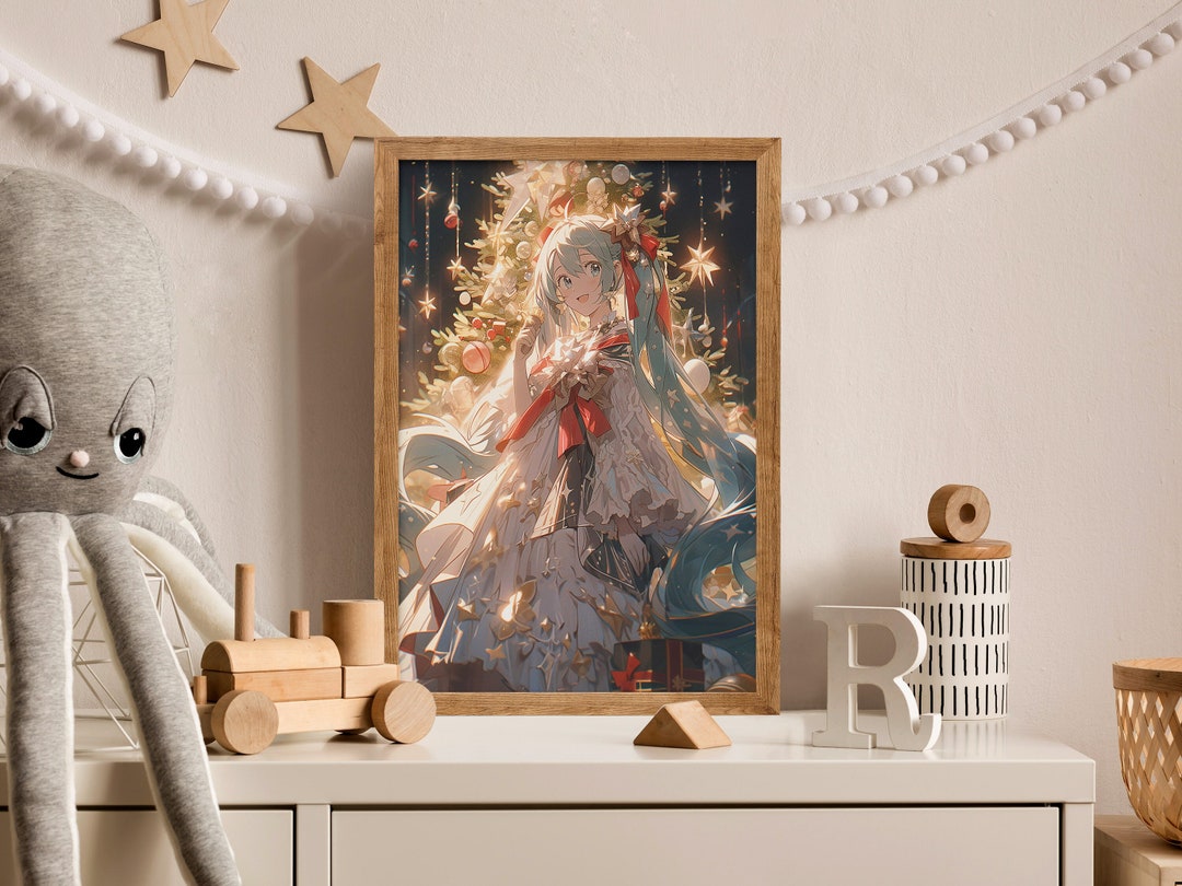 Hatsune Miku Holiday Wall Art Digital Download | Hatsune Miku Christmas ...