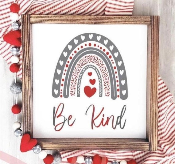 Reusable Adhesive Boho Rainbow Be Kind Magnolia Design Co 8.5 | Etsy