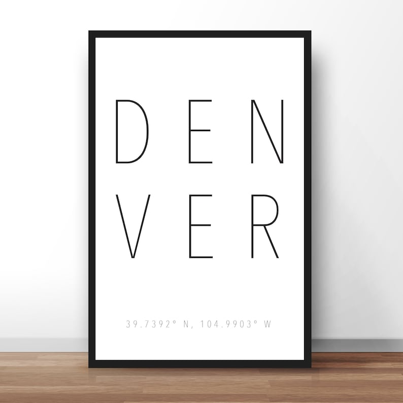 Printable Denver Wall Art - DIGITAL DOWNLOAD - Etsy
