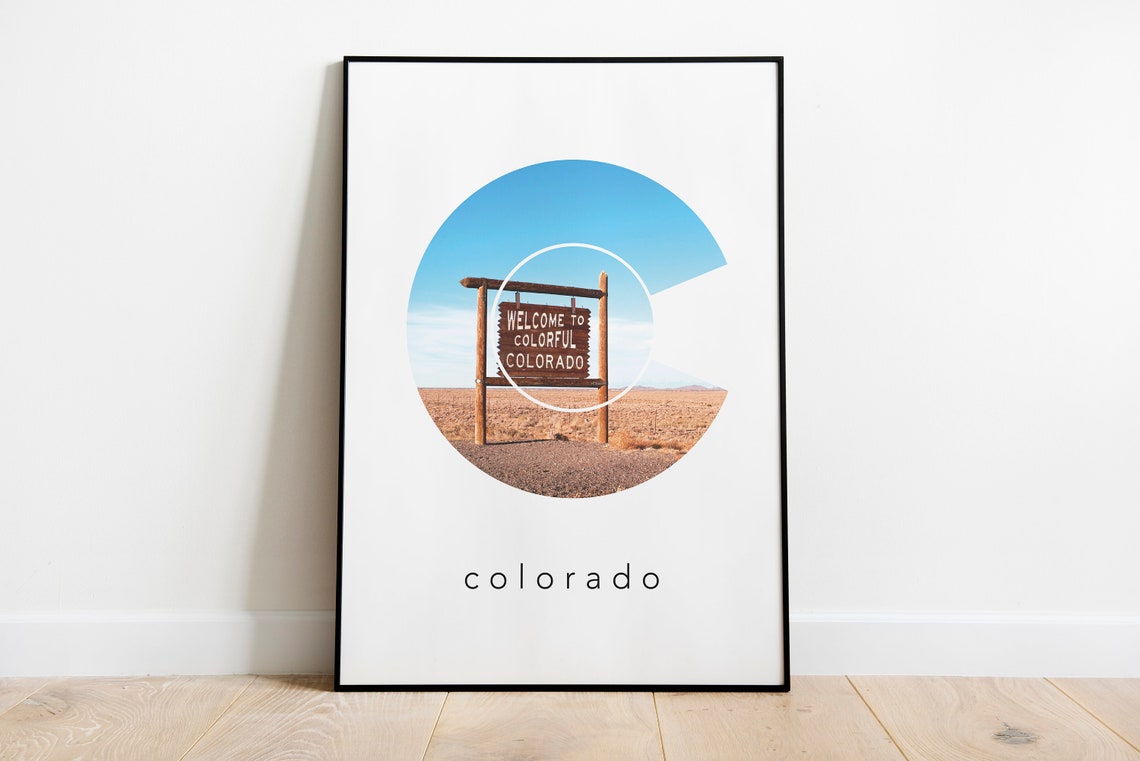 Colorado Welcome Sign Print - Etsy